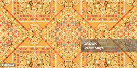 장식 페이즐리 반다나 프린트를 기반으로 한 매끄러운 패턴 벡터 장식 페이즐리 반다나 인쇄 실크 넥 스카프 또는 손수 막정 무늬 디자인 스타일 직물 또는 Papper에 인쇄에