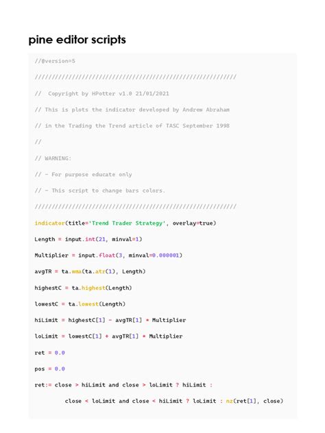 Pine Editor Scripts Pdf