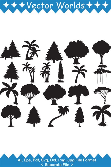 Plant Tree Svg Vector Design Masterbundles