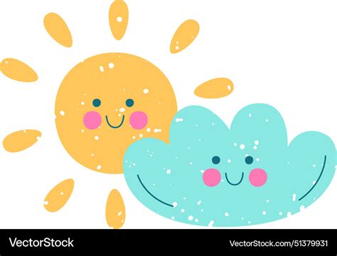 Summer And Cloud Splash Texture Royalty Free Vector Image