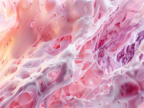 Highly Detailed View Of Human Skin Cells Stock Illustration