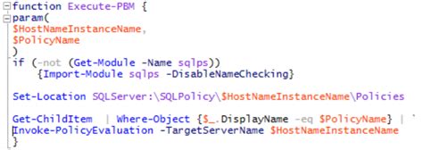 Policy Based Management And Powershell Sqlservercentral