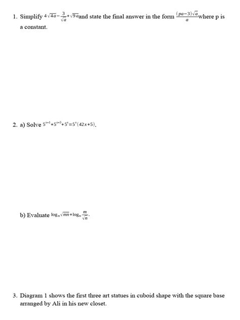 Spm Am Trial Q1 12 Pdf Function Mathematics Mathematical Analysis