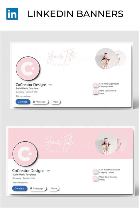 Personal Branding Professional Banner Linkedin Header Linkedin