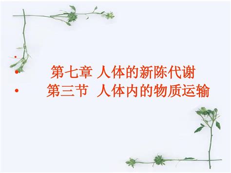 人体内的物质运输word文档在线阅读与下载无忧文档