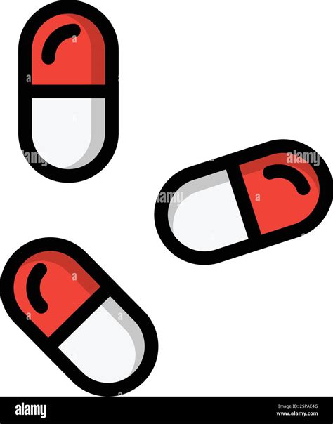 Capsule Vector Icon Flat Stock Vector Images Alamy