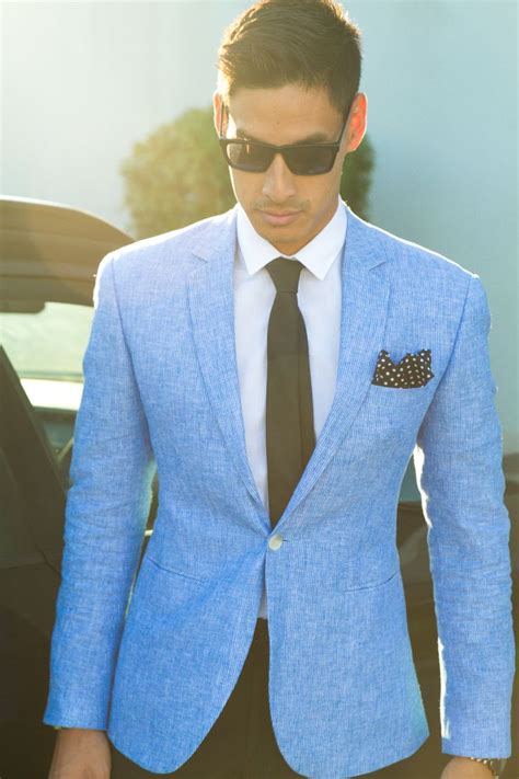 What To Wear With A Light Blue Blazer Male At Eileen Marvin Blog