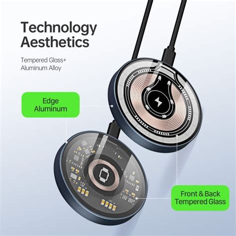 DUZZONA W W Transparent MagSafe Magnetic Suction Wireless Charger In Wireless Charger