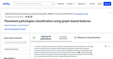 Pavement Pathologies Classification Using Graph Based Features
