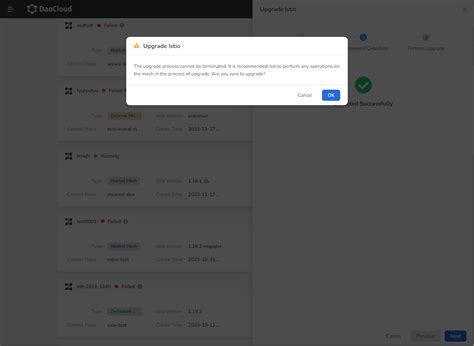Upgrade Istio Daocloud Enterprise