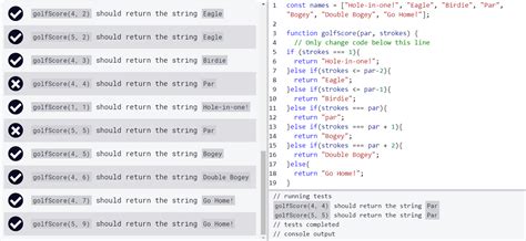 Golf Code Issues Javascript The Freecodecamp Forum