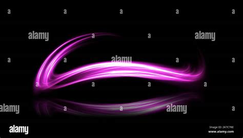 Abstract Light Lines Of Movement And Speed In Purple Light Everyday Glowing Effect