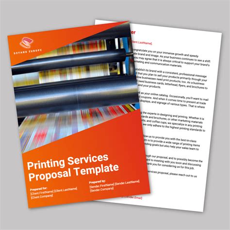 How To Write A Proposal For Printing Services Soyang Europe