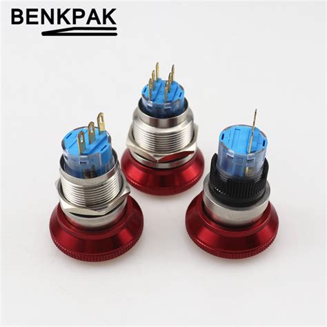 16mm19mm22mm Metal Stop Mushroom Button Emergenc Grandado