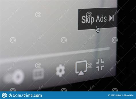 Clicking On Skip Ads Button On Youtube Video Editorial Photo Image Of