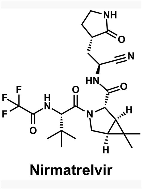 Nirmatrelvir Poster For Sale By Krazykemist Redbubble
