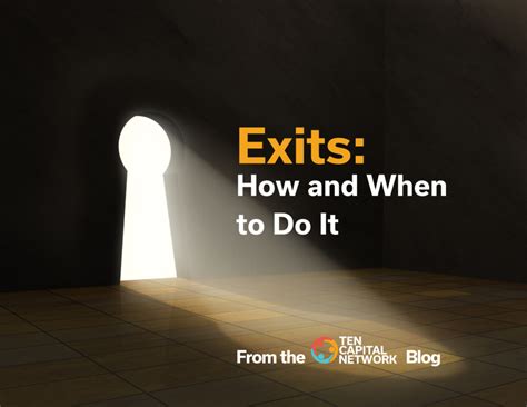 Exits How And When To Do It Startup Funding