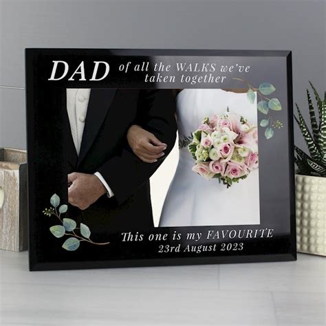 Personalised Of All The Walks 5x7 Glass Wedding Frame Specialmoment