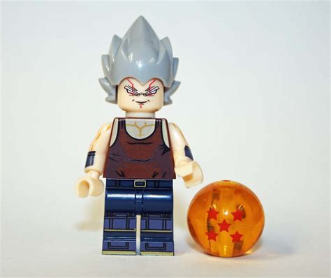 Vegeta Brown Shirt Blue Dragon Ball Z Lego Compatible Minifigure Toys