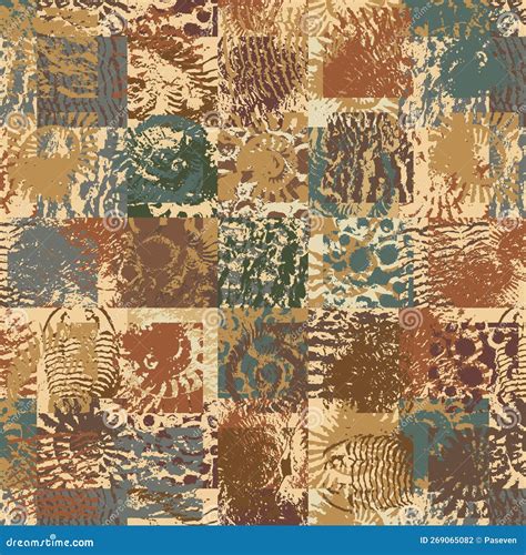 Abstact Seamless Pattern Background With Sea Stone Texture Vector Illustration Cartoondealer