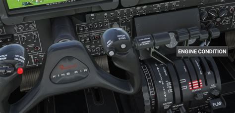 King Air 350 Engine Condition Levers After Su6 Aircraft And Systems Microsoft Flight Simulator
