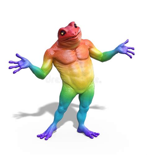 The Rainbow Frog Is Here Stock Illustration Illustration Of Colourful