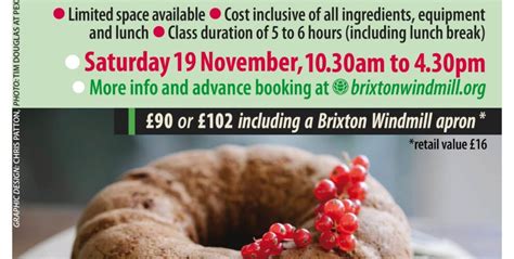Flavours Of Christmas Baking Workshop For Adults Brixton Windmill