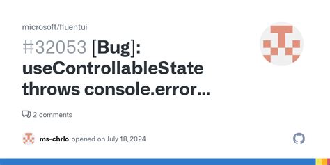 Bug Usecontrollablestate Throws Consoleerror From Fluents Own Datepicker · Issue 32053
