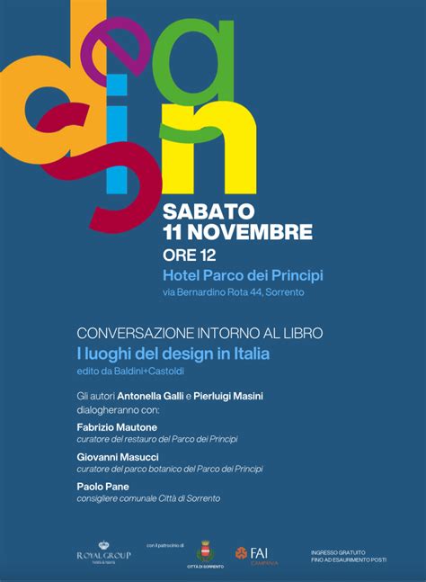 Sorrento La Presentazione Del Libro I Luoghi Del Design
