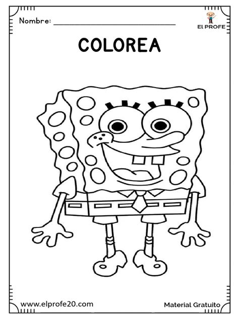 Personajes De Dibujos Animados Para Colorear E Imprimir Fichas De
