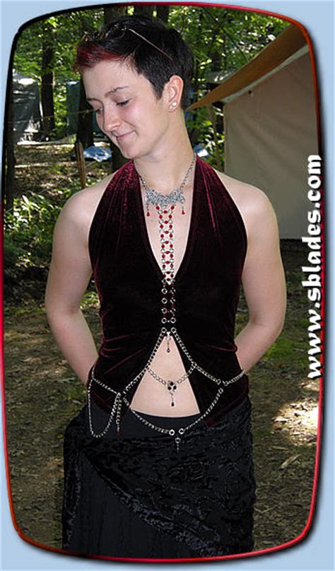 Ice Flame Harem Chains Chainmail Body Chain Neck To Bellychain Jewelry Handmade By Chainmail And More