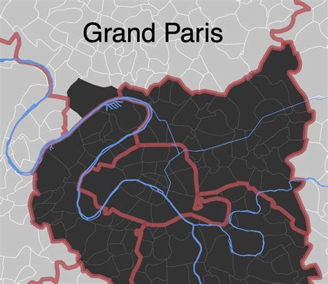 Trying To Reproduce A Map Of The Greater Paris Area From APUR With