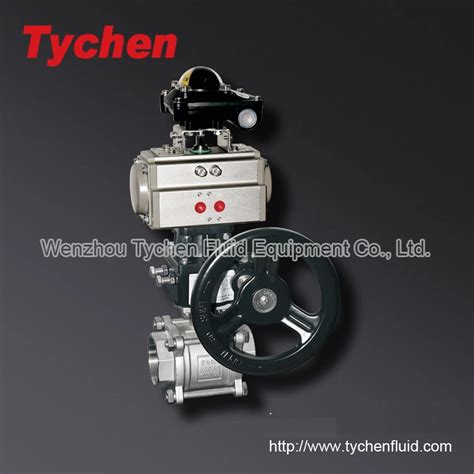 Pneumatic Actuator With Limit Switch Box Manual Override Pneumatic Actuator And Manual Override