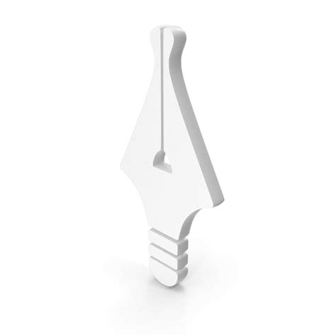 White Nib Pen Icon 3d Incl Nib And Ink Envato Elements