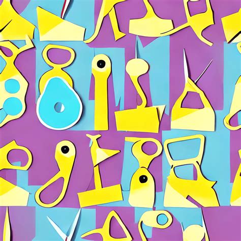 Cute Scissors Cartoon Character Nursery Art · Creative Fabrica
