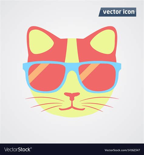 Cat In Sunglasses Royalty Free Vector Image Vectorstock