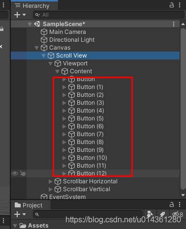 Unity UGUI基础 之 Scroll View/Scroll Rect 的简单使用，并取消拖拽(滑动内容)效果，拖拽只在Scrollbar 上起作用_unity 判断 ...