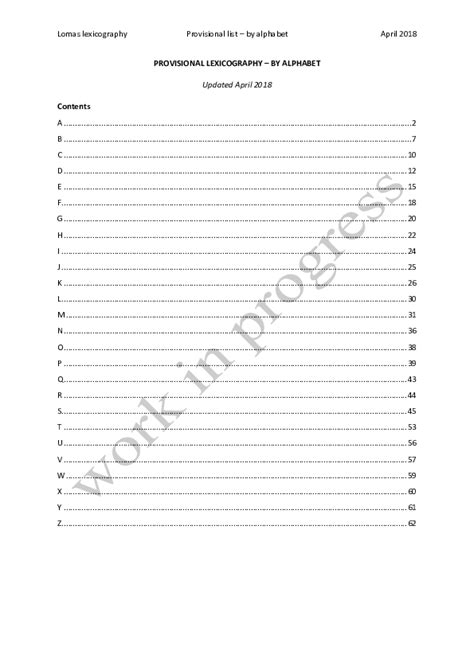 Pdf Positive Cross Cultural Lexicography Listed By Alphabet Updated