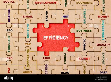 Close Up Of An Efficiency Puzzle Coming Together Symbolizing The