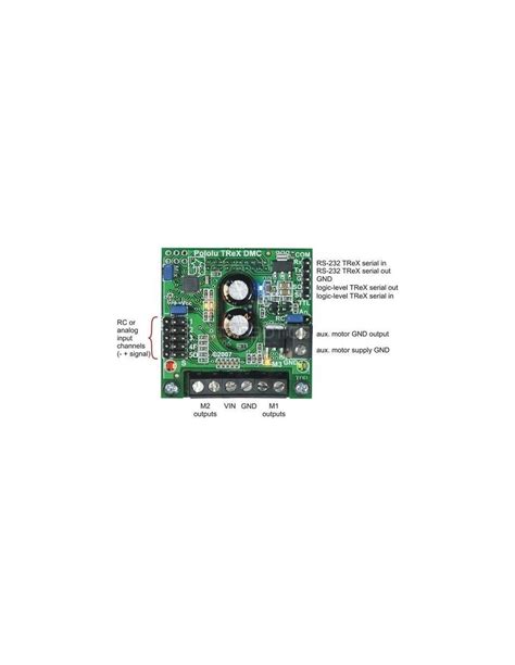 Pololu Trex Dual Motor Controller Dmc01 Motor Pontes H Ptr006153