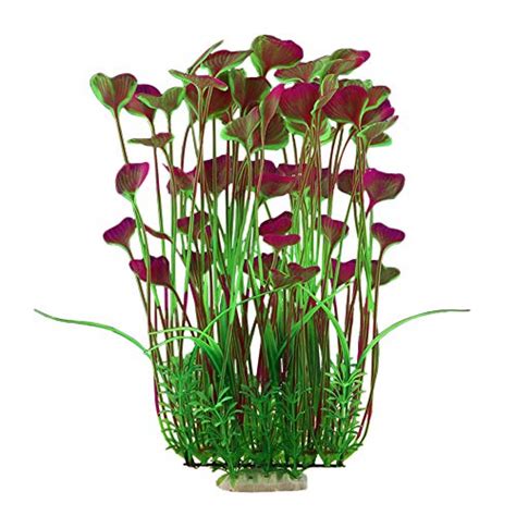 QUMY Large Aquarium Plants Artificial Plastic Fish Tank Plants Decoration Ornament For All Fish