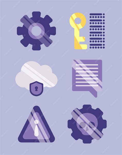 Premium Vector Cyber Security Icons Set