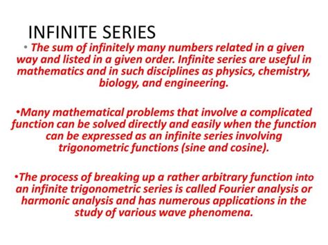 Infinite Series Pdf Physics Science