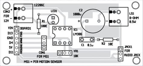 Motion Sensor With Voice Alarm Using Arduino Full Electronics Project