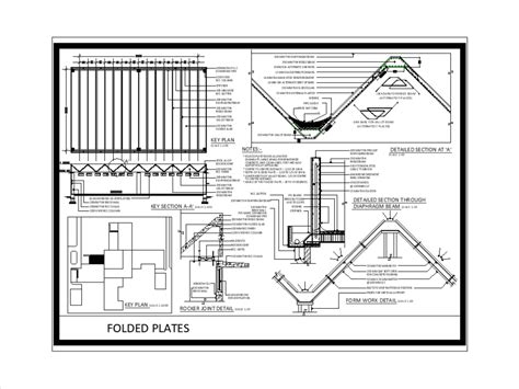 Structure Of Folded Sheets As A Roofing System At Max 28604 Kb