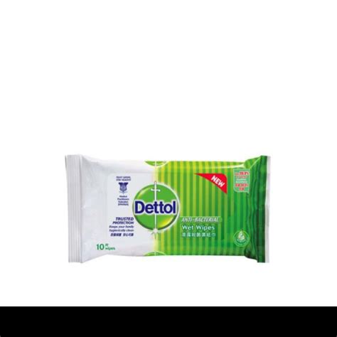 Dettol Antibacterial Wet Tissue 10 Sheets Shopee Malaysia