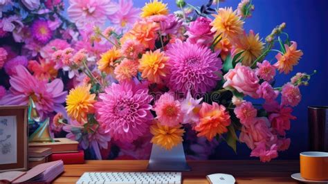 Hardware Flowers Computer Stock Illustration Illustration Of Computer