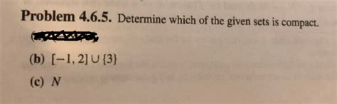 solved problem 4 6 5 determine which of the given sets is