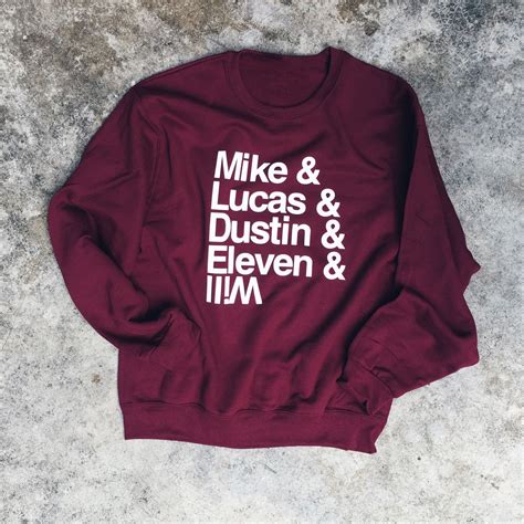 Mike And Lucas And Dustin And Eleven And Llᴉʍ Sweatshirt Stranger Things