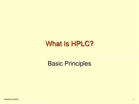 PPT What Is HPLC PowerPoint Presentation Free Download ID